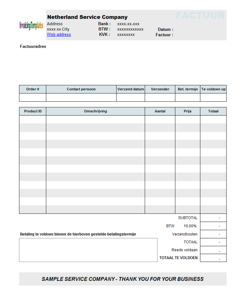 Invoice Template Open Office Invoice Example