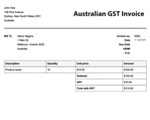 Free Invoice Template Australia | invoice example